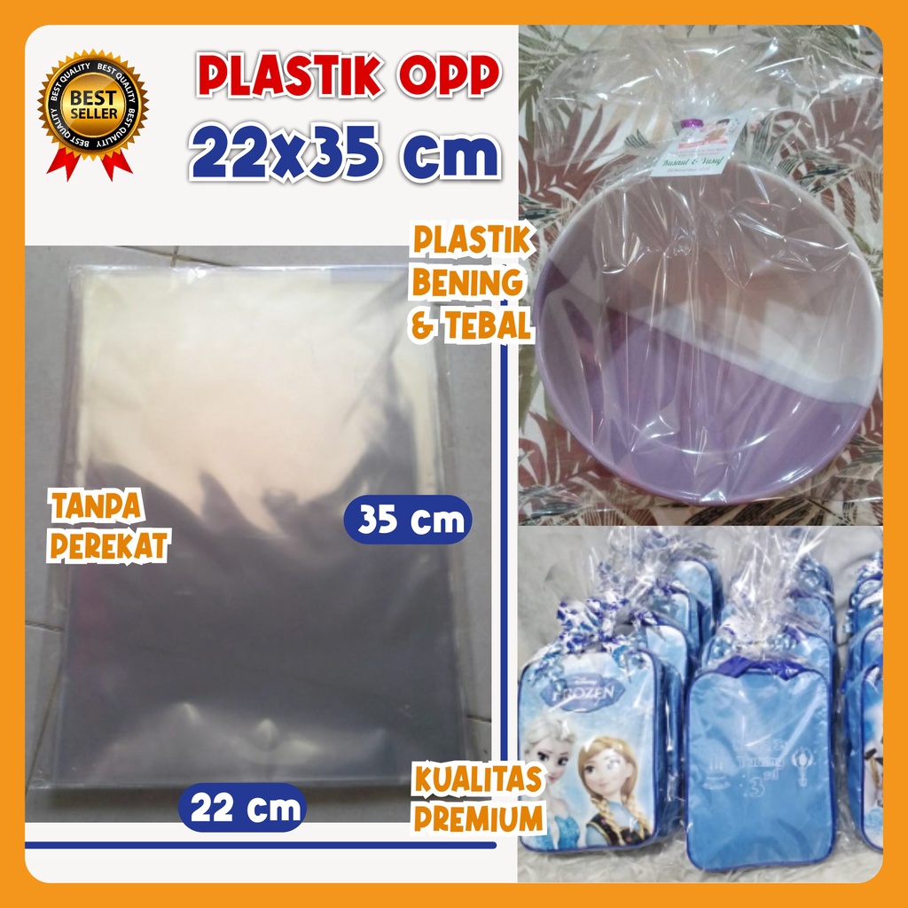 Jual Plastik Souvenir OPP Parcel Kaca 22x35 Bening Transparan Bungkus ...