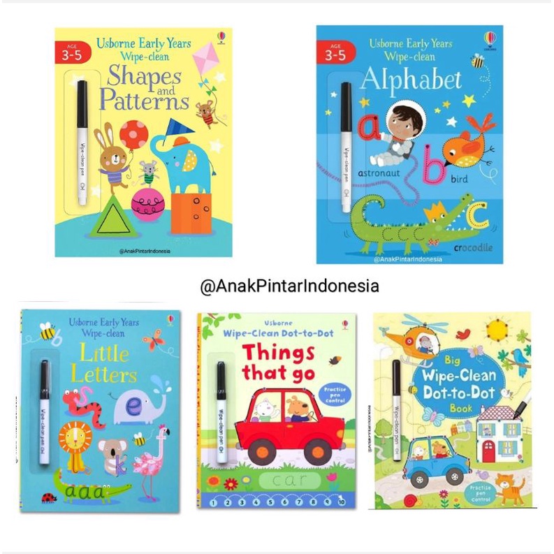 Jual USBORNE WIPE CLEAN ( Ecer D - with pen ) | Shopee Indonesia