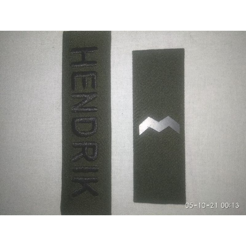Jual pangkat PELDA UNTUK TOPI PDL TNI DAN NAMA BORDIR | Shopee Indonesia