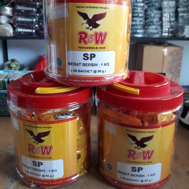 Jual EMULSIFIER Pengemulsi Kue SP rajawali berat 1 kg ( 20 sachet ...