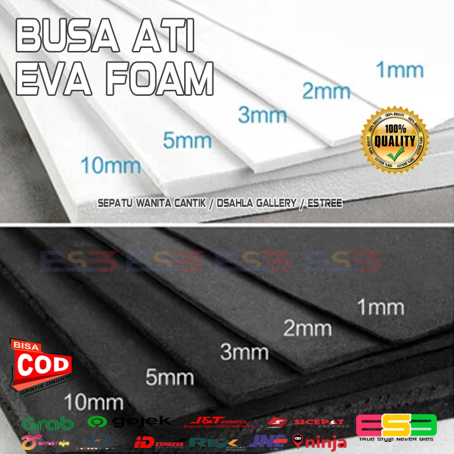 Jual Busa Ati Tebal 4 mm Lembaran / Eva Foam Lembaran / Sponge Spon Eva ...