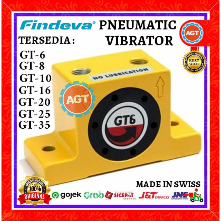 Jual GT6 FINDEVA PNEUMATIC VIBRATOR-LUBRICATION FREE AND LOW NOISE LEVEL | Shopee Indonesia
