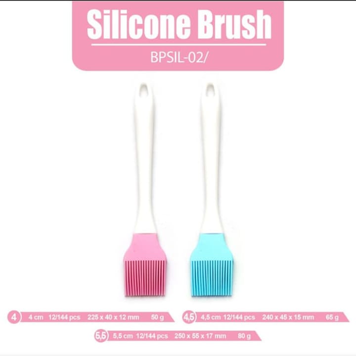 Jual CaTalina Brush Kuas Roti Silicone Kualitas Premium 4cm 02/04 ...