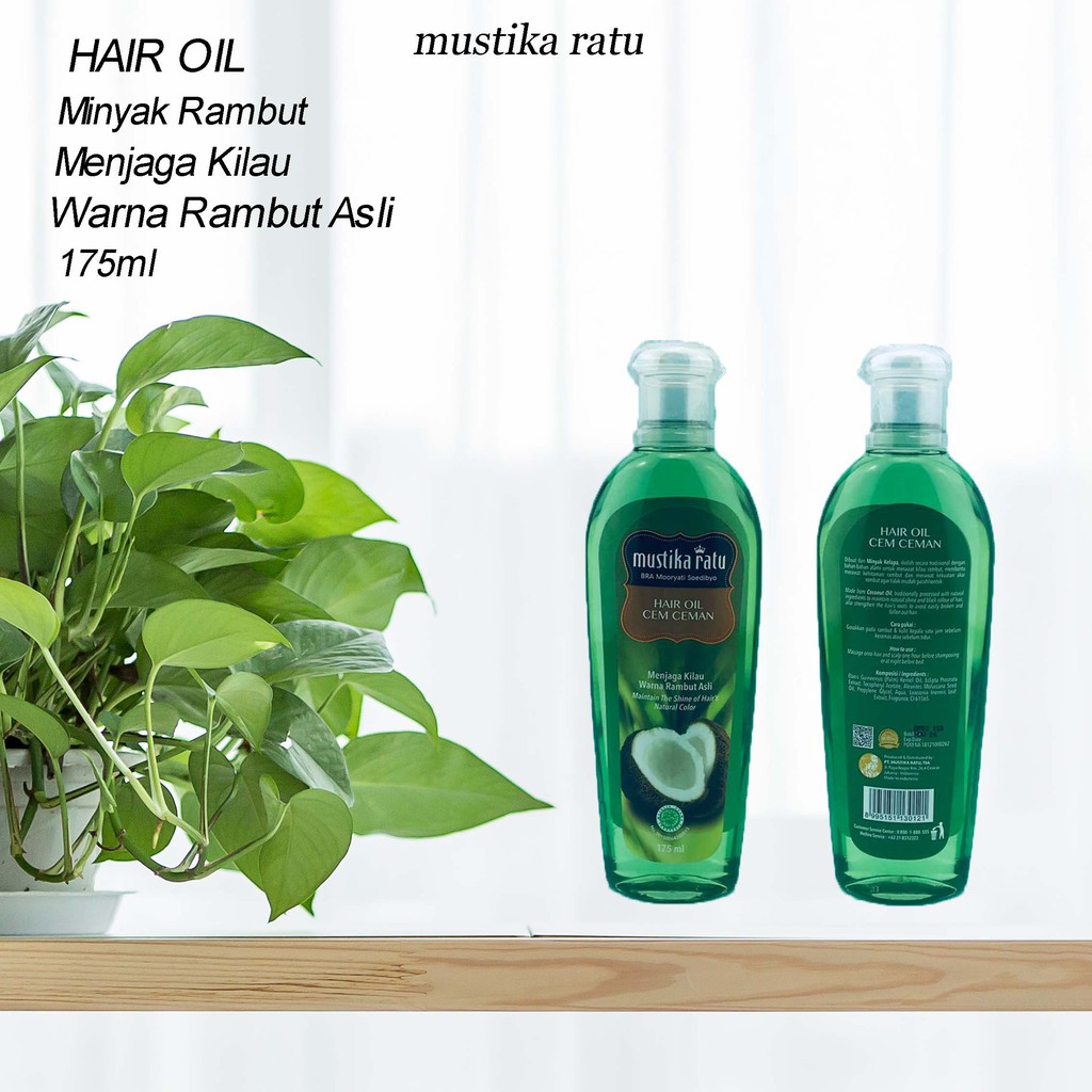 Jual Mustika ratu / Hair Oil Cem Ceman / Minyak Rambut / 175ml | Shopee ...