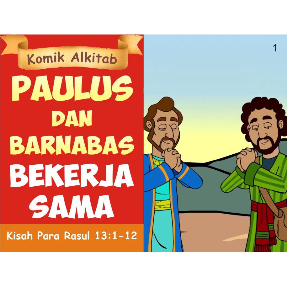 Jual buku komik cerita alkitab anak - PAULUS DAN BARNABAS BEKERJA SAMA | Shopee Indonesia