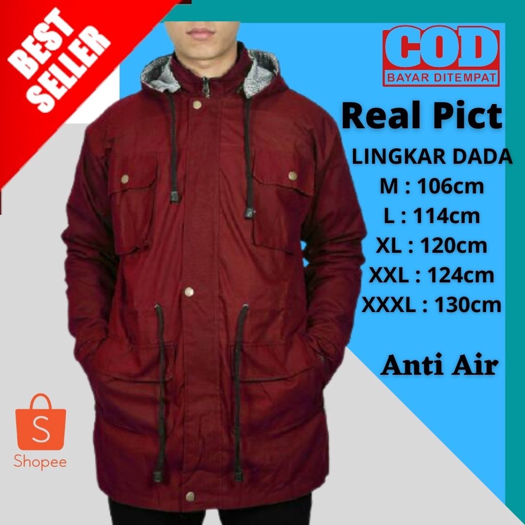 Jual Jaket Parka Simple Premium Waterproof Original Terbaru Jacket ...
