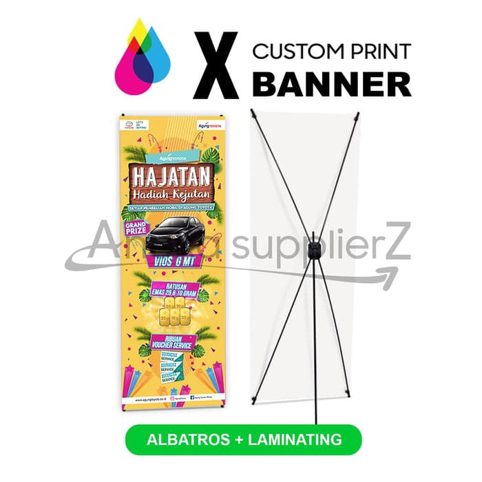 Jual X Banner 60 x 160 cm (Albatross+Laminating) | Shopee Indonesia