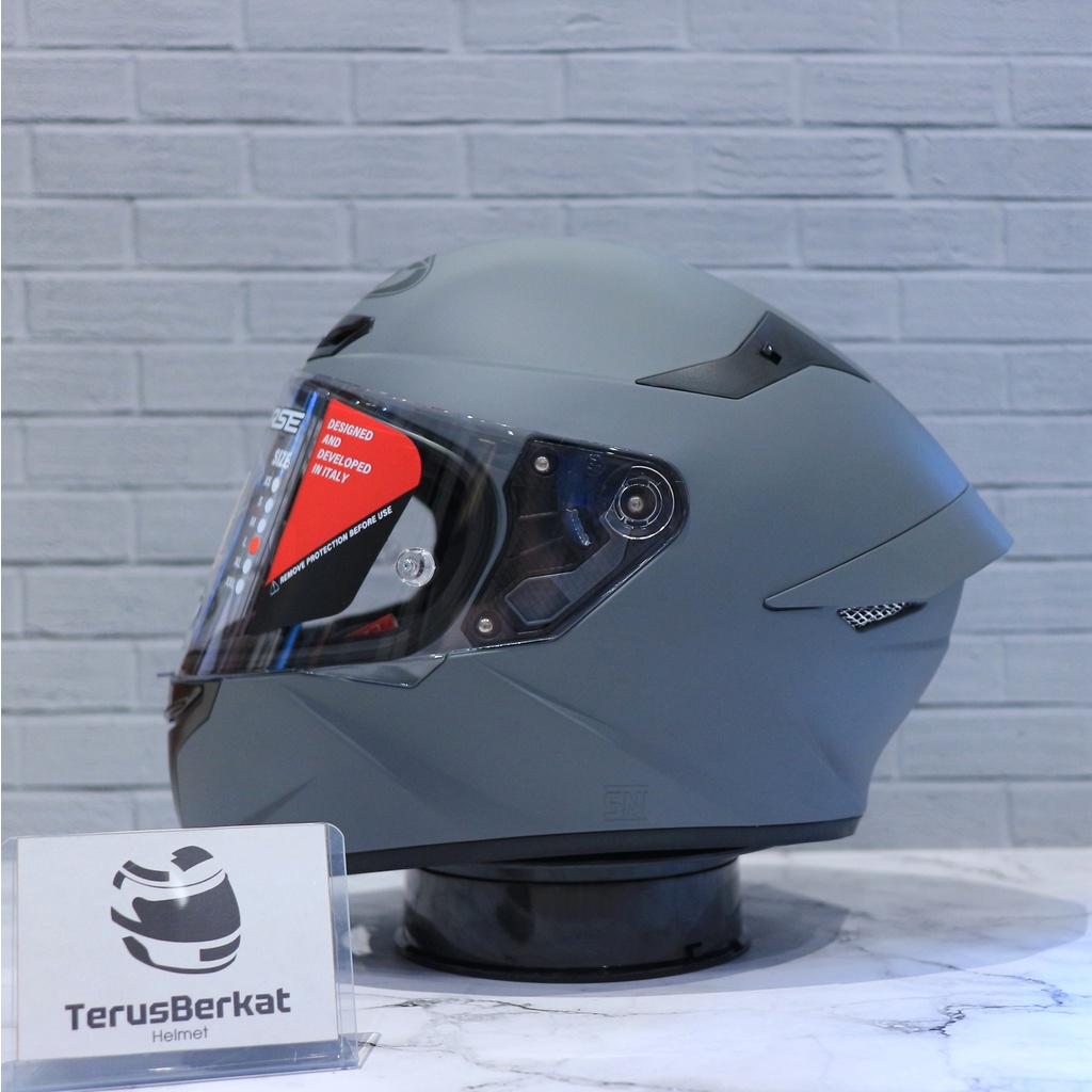Jual Helm KYT TT Course Solid Matt Gorila Grey Full Face | Shopee Indonesia