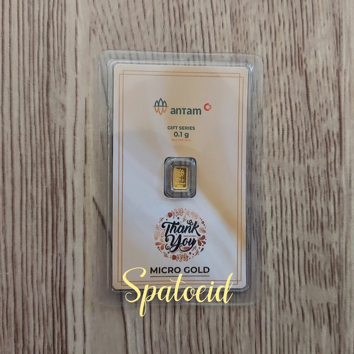 Jual Antam Microgold Hartadinata Gift Series Logam Mulia Emas Mini 0.1 ...