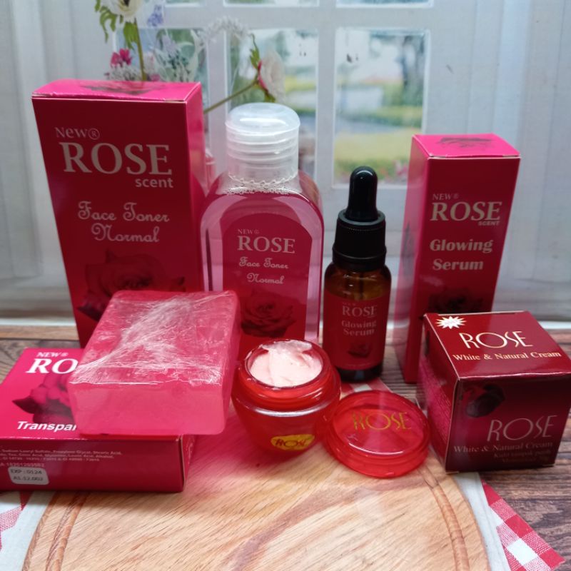 Jual PAKET CREAM ROSE 4IN1 ( CREAM.TONER.SERUM.SABUN ) | Shopee Indonesia