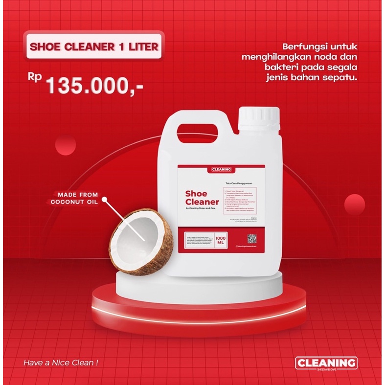 Jual SHOE CLEANER 1 Liter | Sabun Cuci Sepatu | Pembersih Sepatu ...
