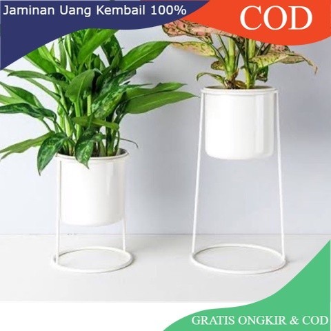 Jual STANDING POT 2 KAKI / POT BERDIRI DIAMETER 15CM / STAND POT IMUT ...