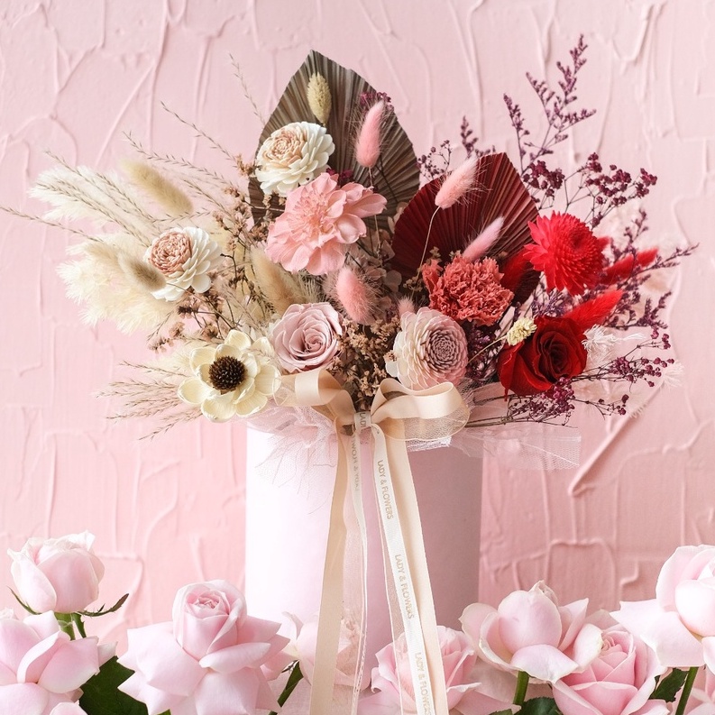 Jual Wonder Bloombox - BOX BUNGA KERING BUNGA ASLI HADIAH WISUDA GRAND ...