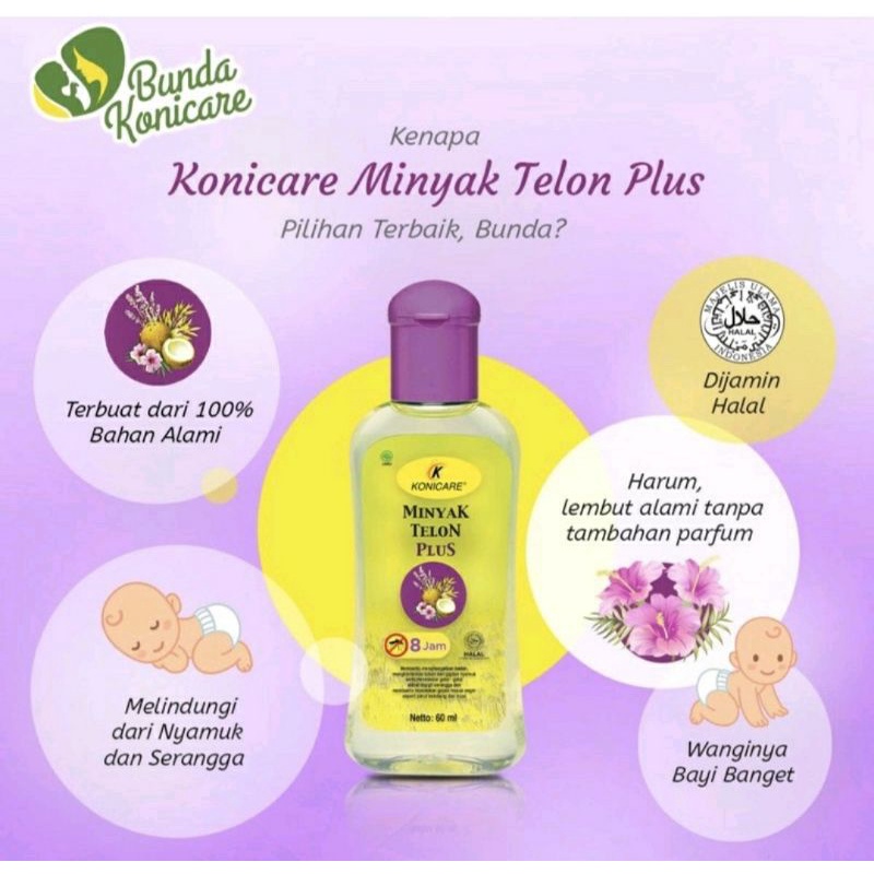 Jual KONICARE MINYAK TELON PLUS 60 ML | Shopee Indonesia