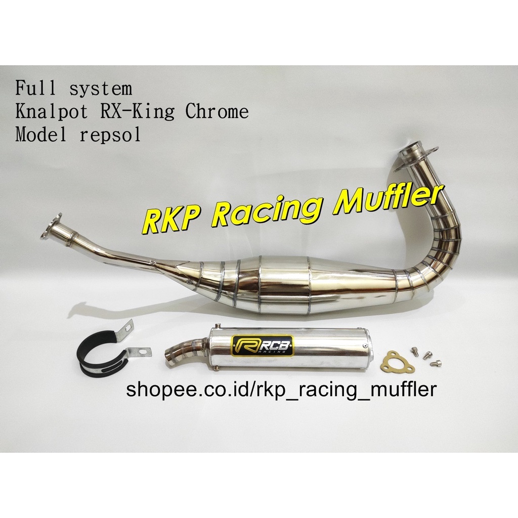 Jual Knalpot RX-King RX King kolong kenalpot RCB repsol chrome krom ...