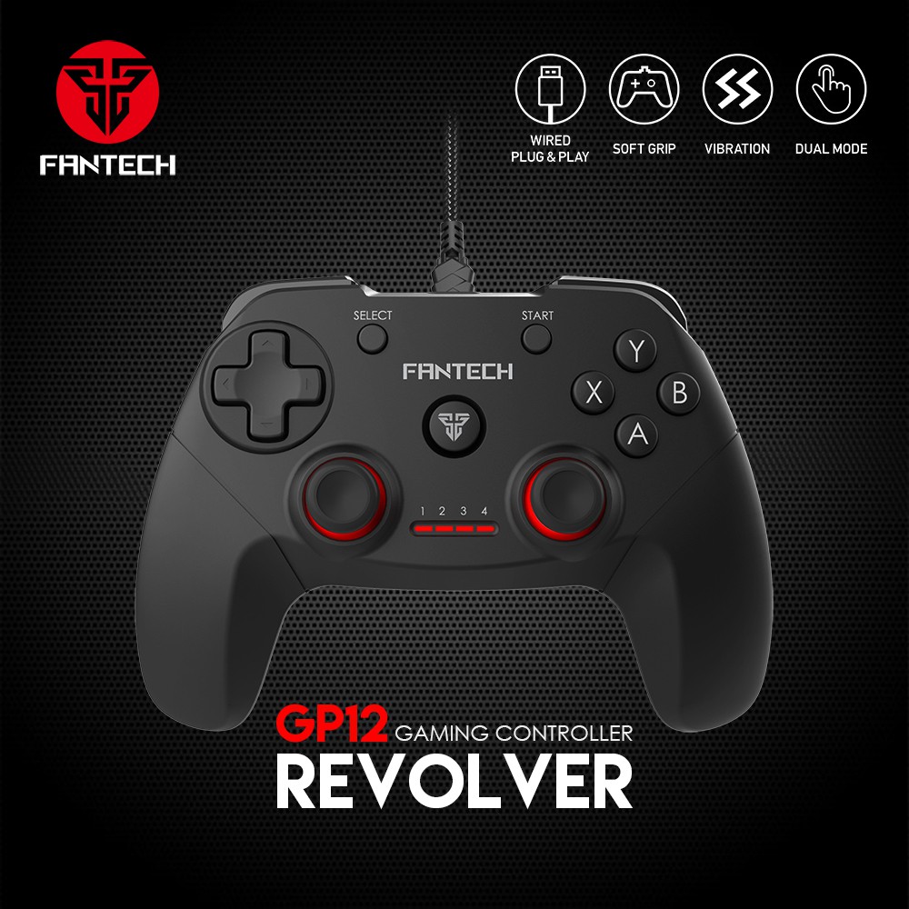 Jual FANTECH REVOLVER GP12 GAMING CONTROLLER GAMEPAD JOYSTICK USB ...