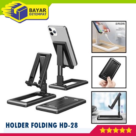 Jual Stand Standing Holder Folding HD-28 Universal Desktop Adjustable ...