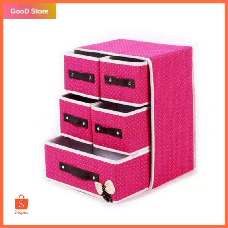 Jual Storage Drawer Laci Multifungsi 5in1 Box Organizer 5 Laci | Shopee ...