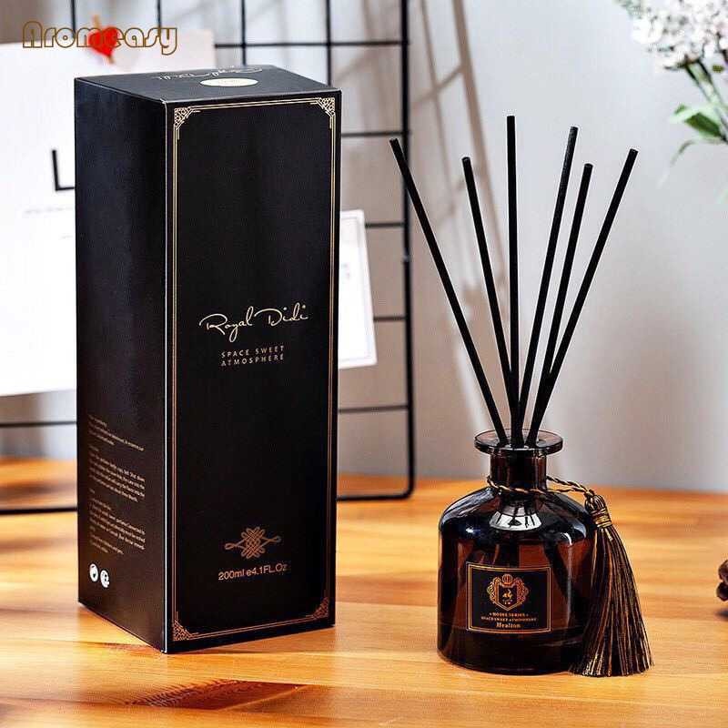 Jual Royal Pewangi Ruangan Aroma Theraphy Diffuser Rattan Sticks Black ...