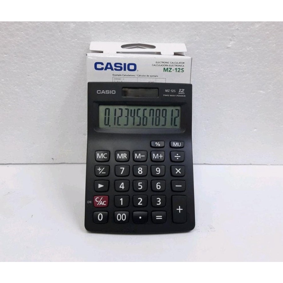 Jual Kalkulator Meja Casio Mz 12s 12 Digit Peralatan Kantor Calculator ...
