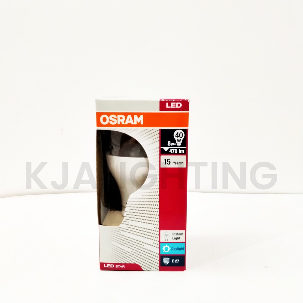 Jual LAMPU BOHLAM OSRAM LED STAR A.40 8W PUTIH E27 | Shopee Indonesia