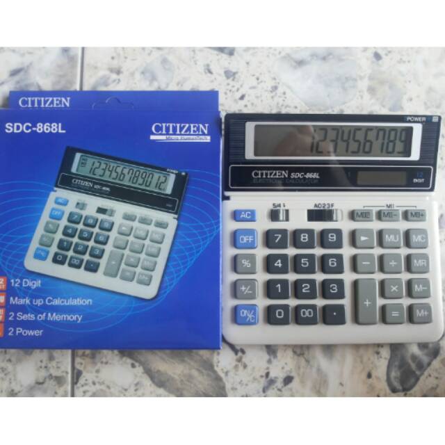 Jual KALKULATOR CITIZEN SDC-868L | Shopee Indonesia