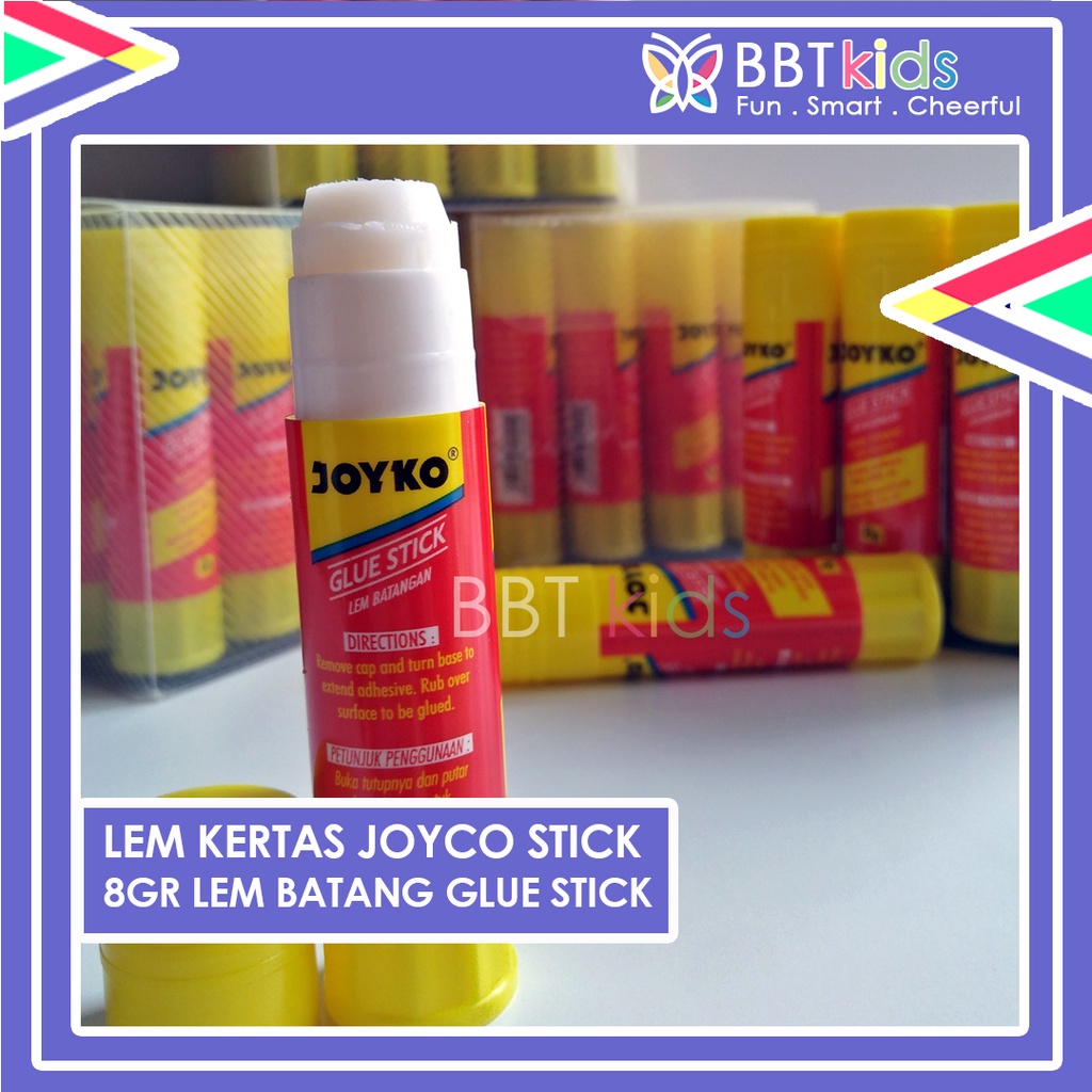 Jual LEM KERTAS ANAK JOYCO STICK 8GR LEM BATANG GLUE STICK MENEMPEL ...
