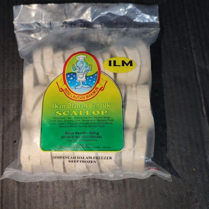Jual ⍈ Scallop produk ILM netto 500 gram Olahan Ikan Tempura frozen ...