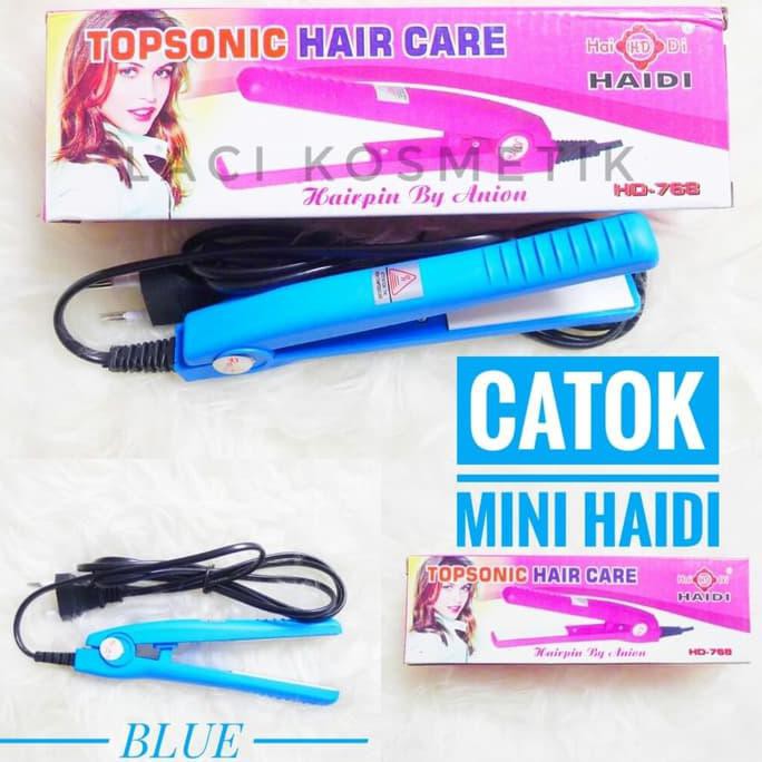 Jual Beauty Catokan Mini Haidi Blue / Catok Mini Murah | Shopee Indonesia
