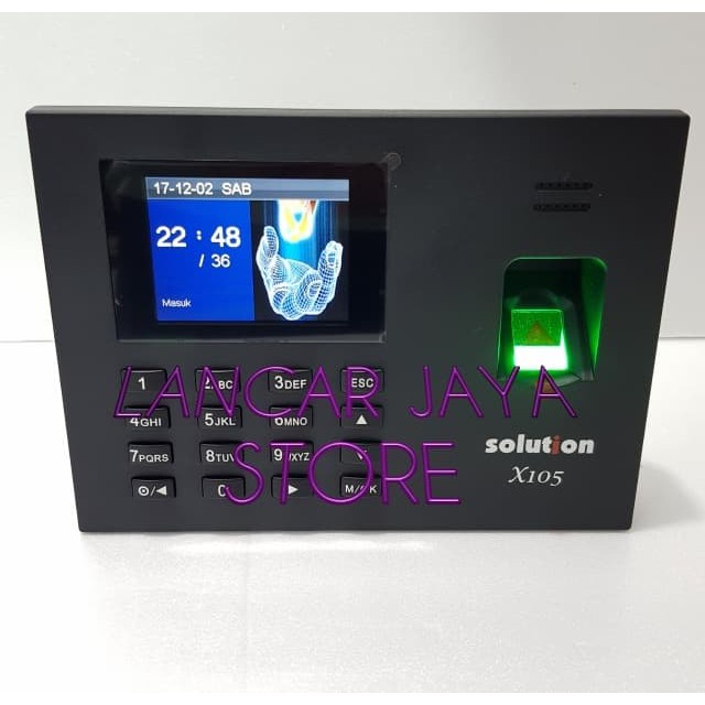 Jual Mesin Absen Sidik Jari / Finger Print Solution X105 Hitam | Shopee Indonesia