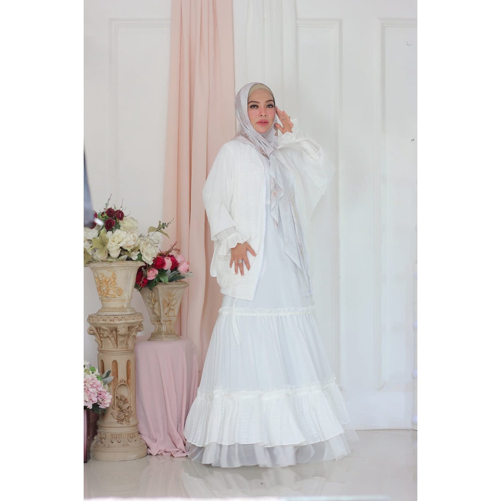 Jual [MOTIF HAWA] GAMIS SYARI PRELOVED / DRESS SET BROKAT " LITTLE ...