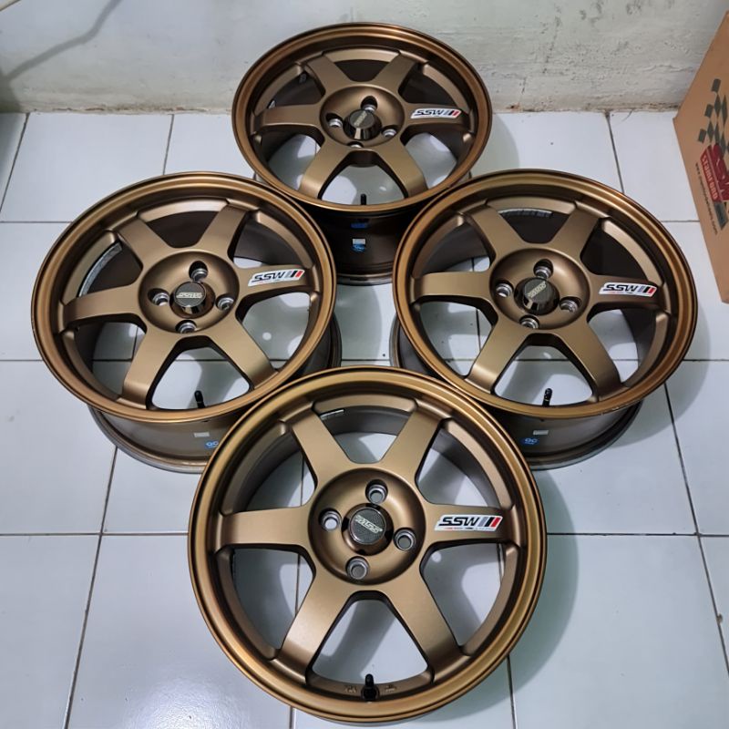 Jual Velg Ring 16 Brio RS Freed Mobilio Jazz RS Yaris Volkrays TE37 SSW R16 | Shopee Indonesia