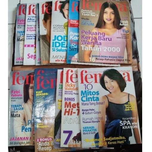 Jual Majalah Bekas Majalah FEMINA edisi 1999 | Shopee Indonesia