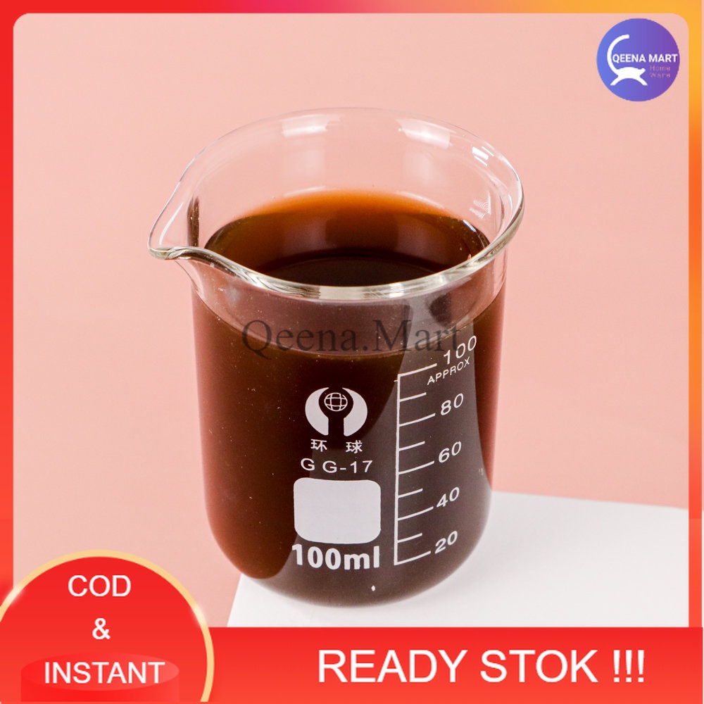 Jual Cangkir Gelas Takar Ukur Lab Kimia Borosilicate Glass 100ml - GG ...