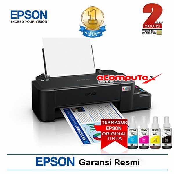 Jual PRINTER EPSON L121/ PRINTER EPSON L 121 PENGGANTI L120 A4 PRINT GARANSI RESMI | Shopee ...