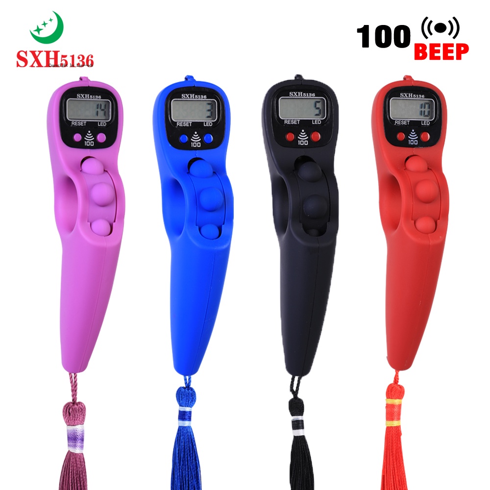 Jual Tasbih Digital Alarm Doff Bunyi Beep 100 + Lampu LED Premium Alat ...