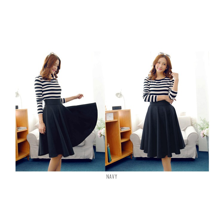 Jual KARAKOREA 503 Super Flare Midi Skirt /Rok payung/Rok Lebar/Rok ...