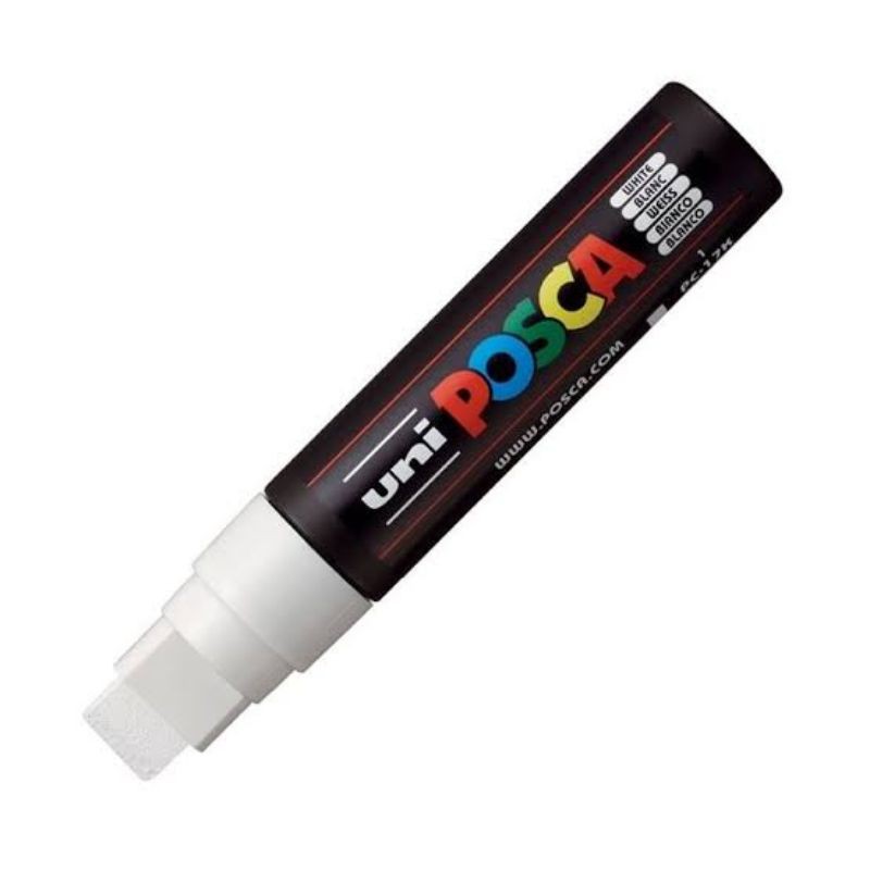 Jual Uni Posca Paint Marker Pc-17K white 15mm | Shopee Indonesia