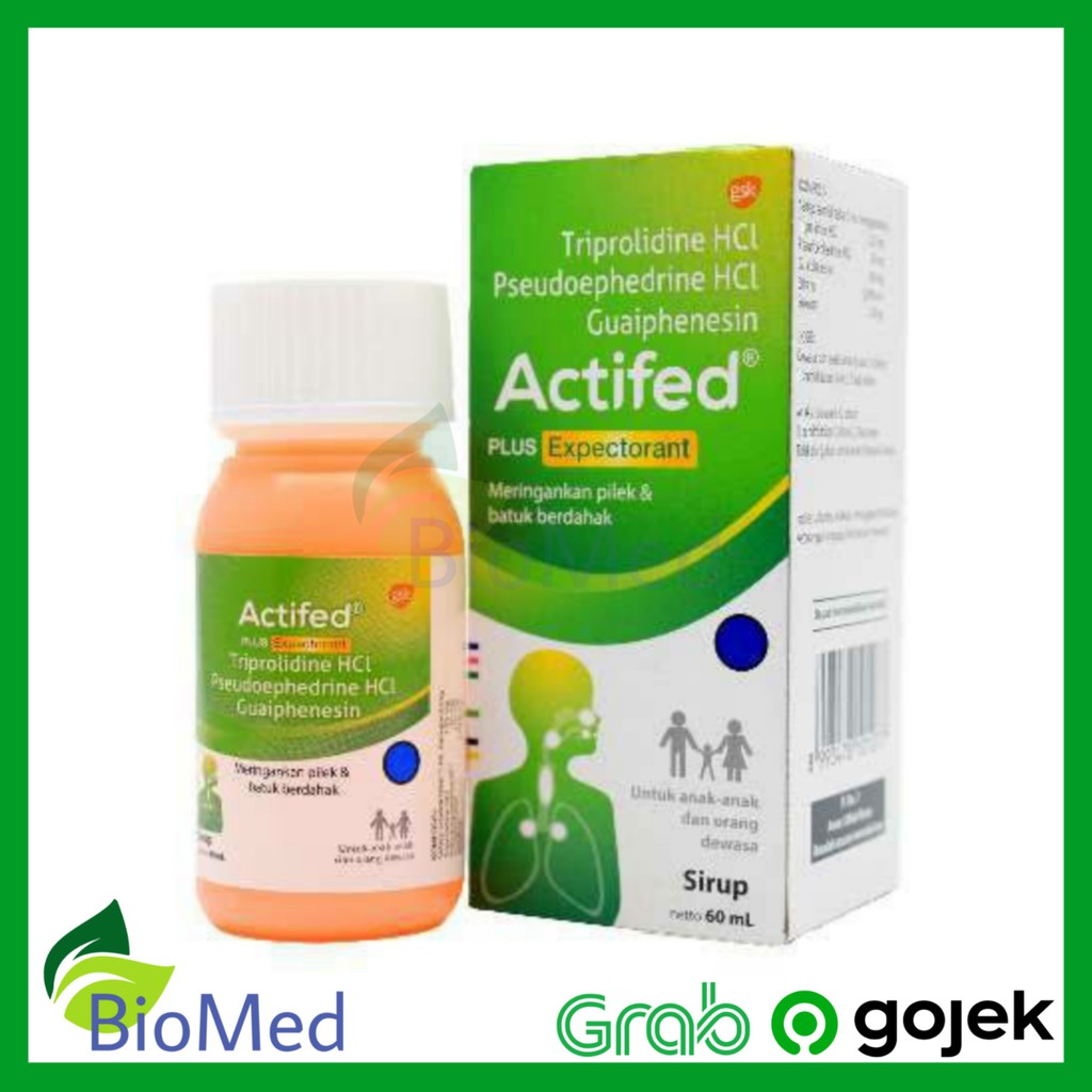 Jual ACTIFED HIJAU Sirup 60 ml - Actived Obat Batuk Berdahak Flu Pilek ...