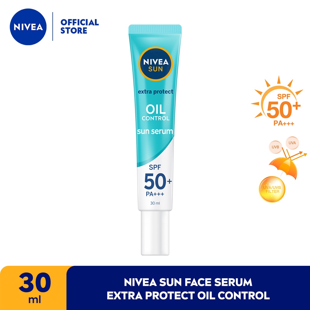Jual NIVEA SUN Face Serum Extra Protect Oil Control SPF50+ PA+++ 30ml ...