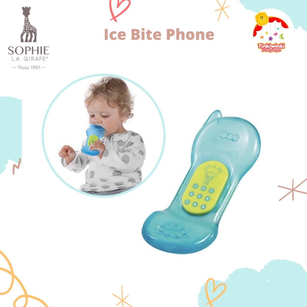 Jual Sophie La Girafe Ice Bite Phone Teething Toy | Shopee Indonesia