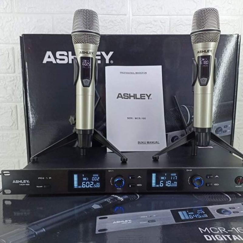 Jual Mic Wireless Ashley MCR 168 Pro Profesional Microphone Original ...