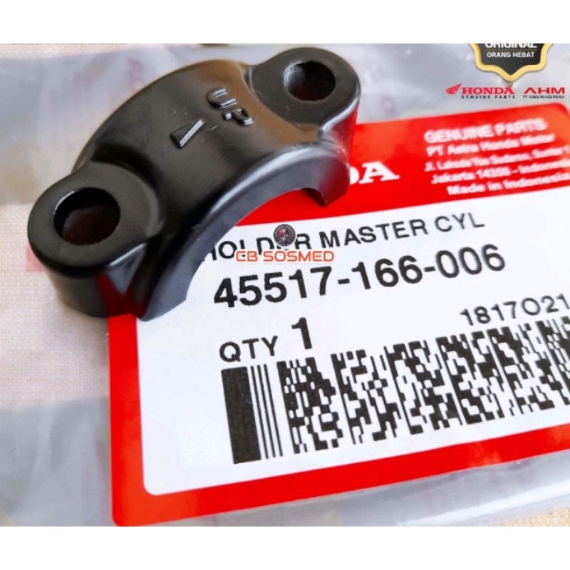 Jual 45517-166-006 HGP AHM 100% ORIGINAL HOLDER MASTER CYLINDER PCX ...