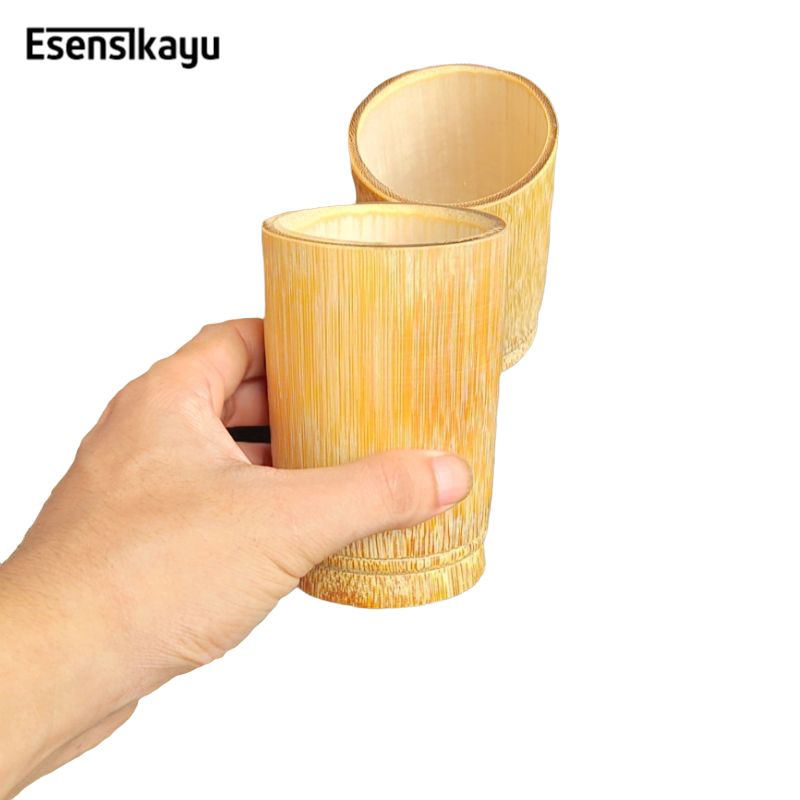 Jual Gelas Bambu Cup Food / Cangkir Bambu Mug Alami Tradisional ...