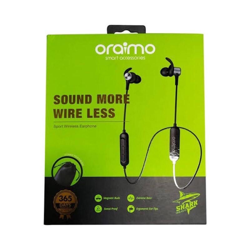 Jual HEADSET HANDSFREE HF EARPHONE BLUETOOTH ORAIMO SHARK 2 | Shopee ...