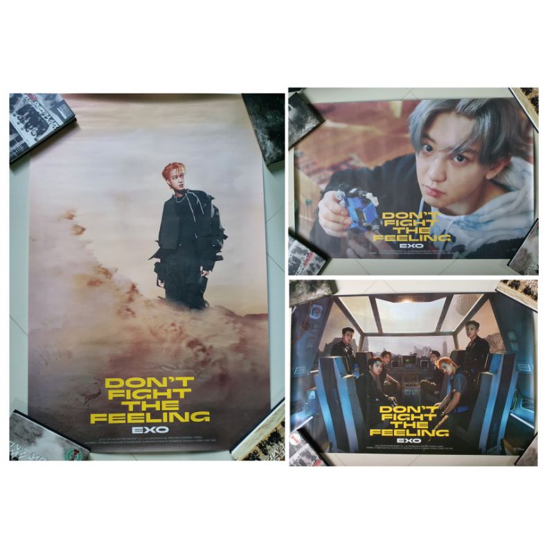Jual EXO Don't Fight The Feeling DFTF Poster | Shopee Indonesia