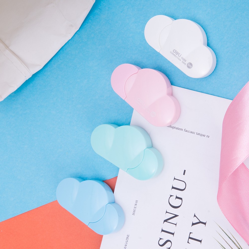 Jual HAPPY TIME DELI TIP EX TIPEX DENGAN TUTUP COVER UP CORRECTION TAPE ...