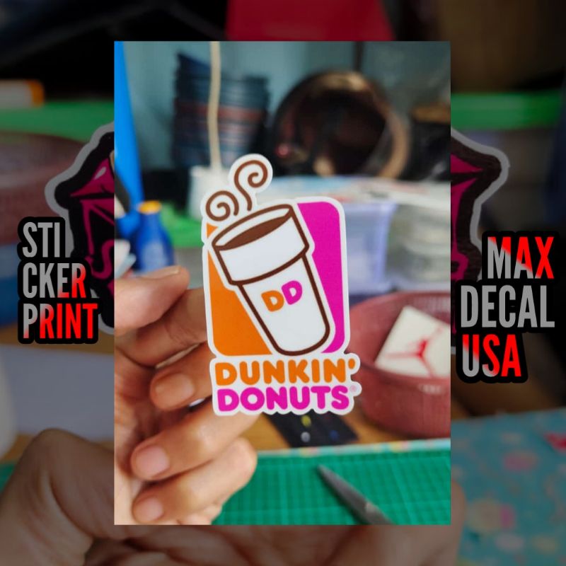 Jual STIKER PRINT LOGO DUNKIN' DONUTS| STICKER PRINTING KEREN ANIME DLL ...