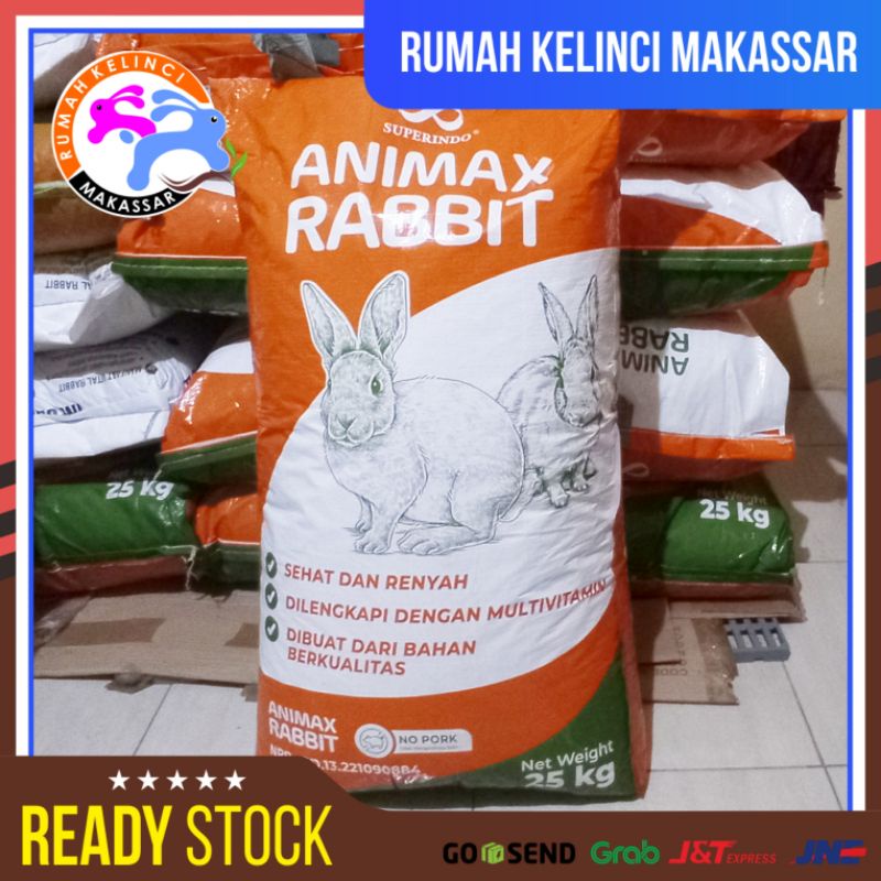 Jual ANIMAX RABBIT 25kg Makanan Kelinci Pelet Kelinci Pakan Kelinci ...