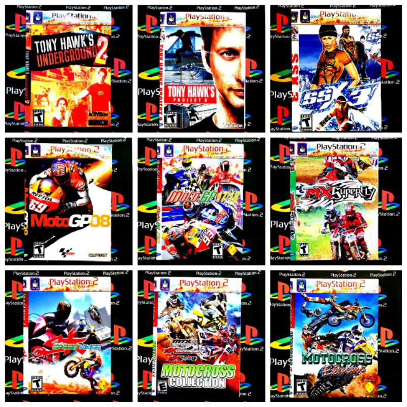 Jual KASET CD GAME PLAYSTATION PS2/TONY HAWK/MOTO GP/SSX 3/MOTO CROSS ...